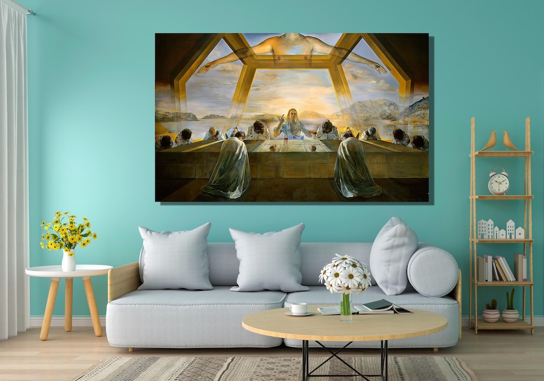 Salvador Dali Last Supper Canvas Wall Art,jesus and Disciples Canvas ...