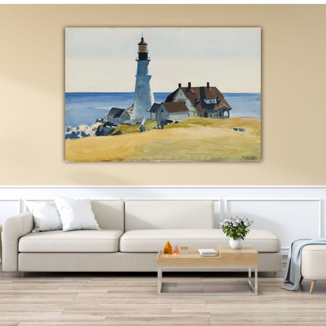 Edward Hopper Lighthous and Buildings 1927 Wall Art Edward Hopper ...