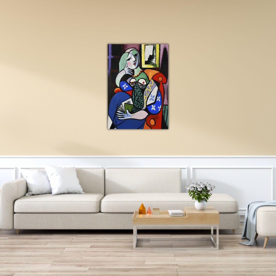 Pablo Picasso Girl With A Book Canvas Pablo Picasso Poster Picasso ...