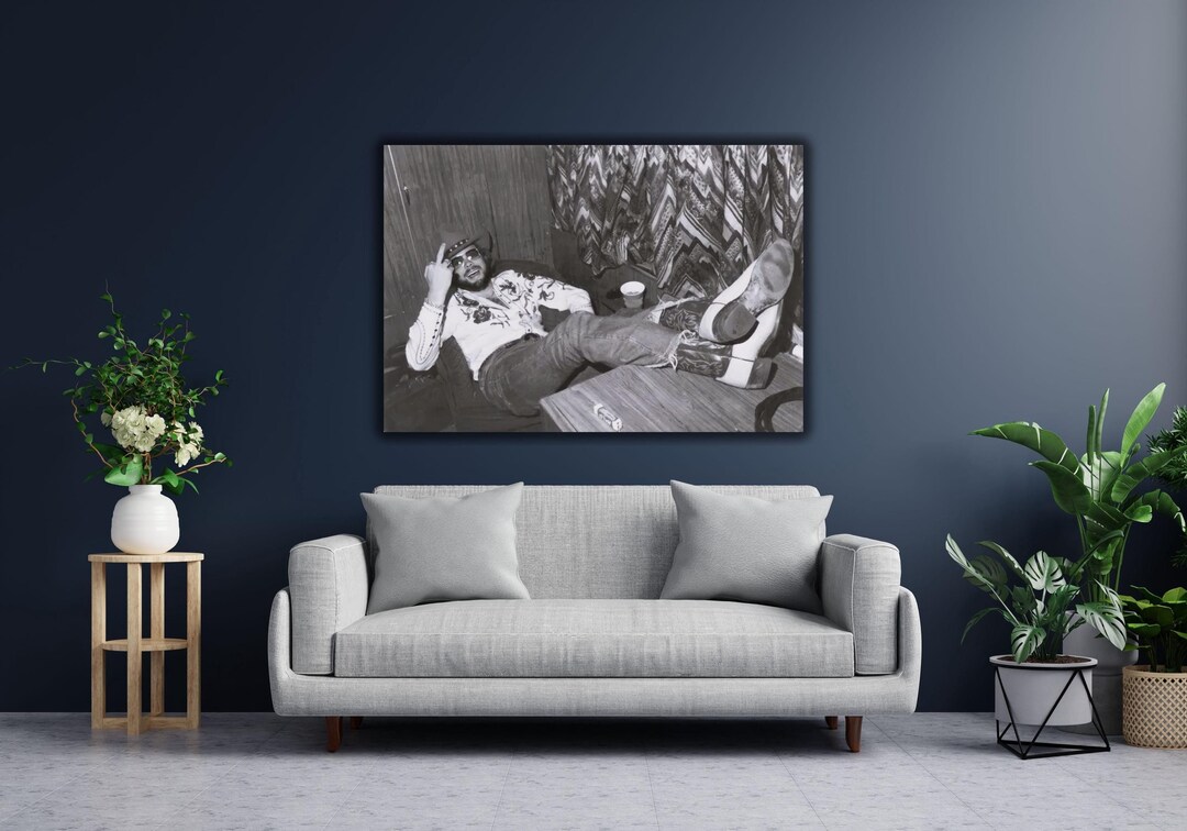 Hank Williams Middle Finger Poster Art Print,hank Williams Canvas Art ...