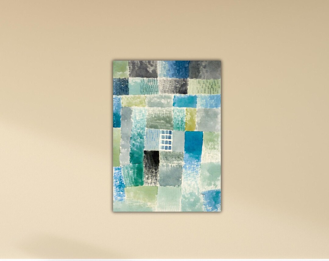 Paul Klee First House in a Settlement (1926) Canvas Paul Klee Poster ...