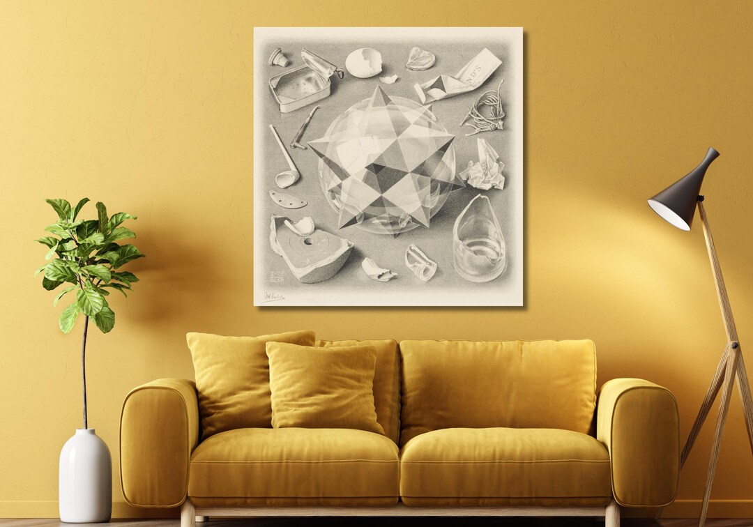 Maurits Cornelis Escher Canvas,escher Print,surrealist Poster,redy to ...