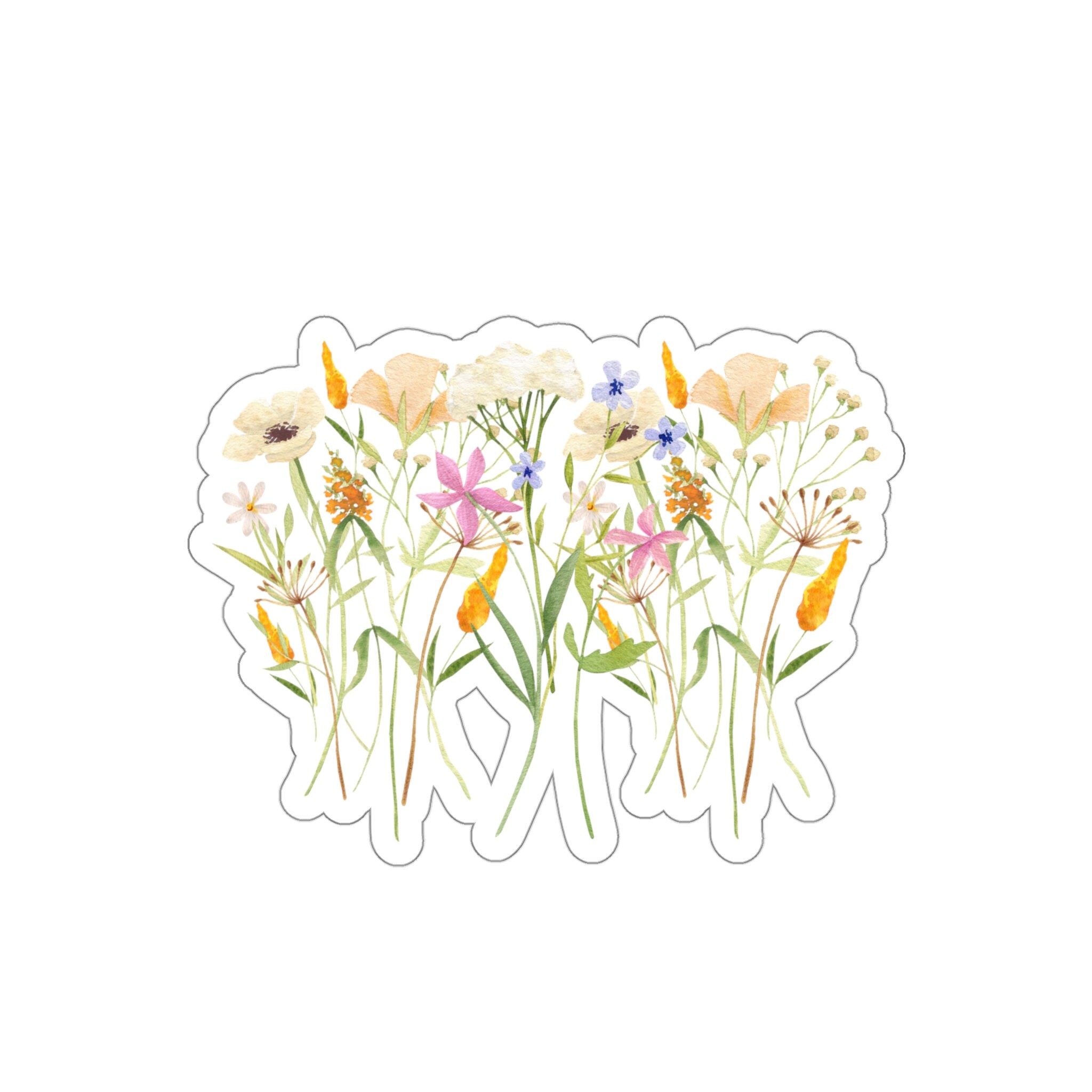Wildflowers Die-cut Stickers - Etsy