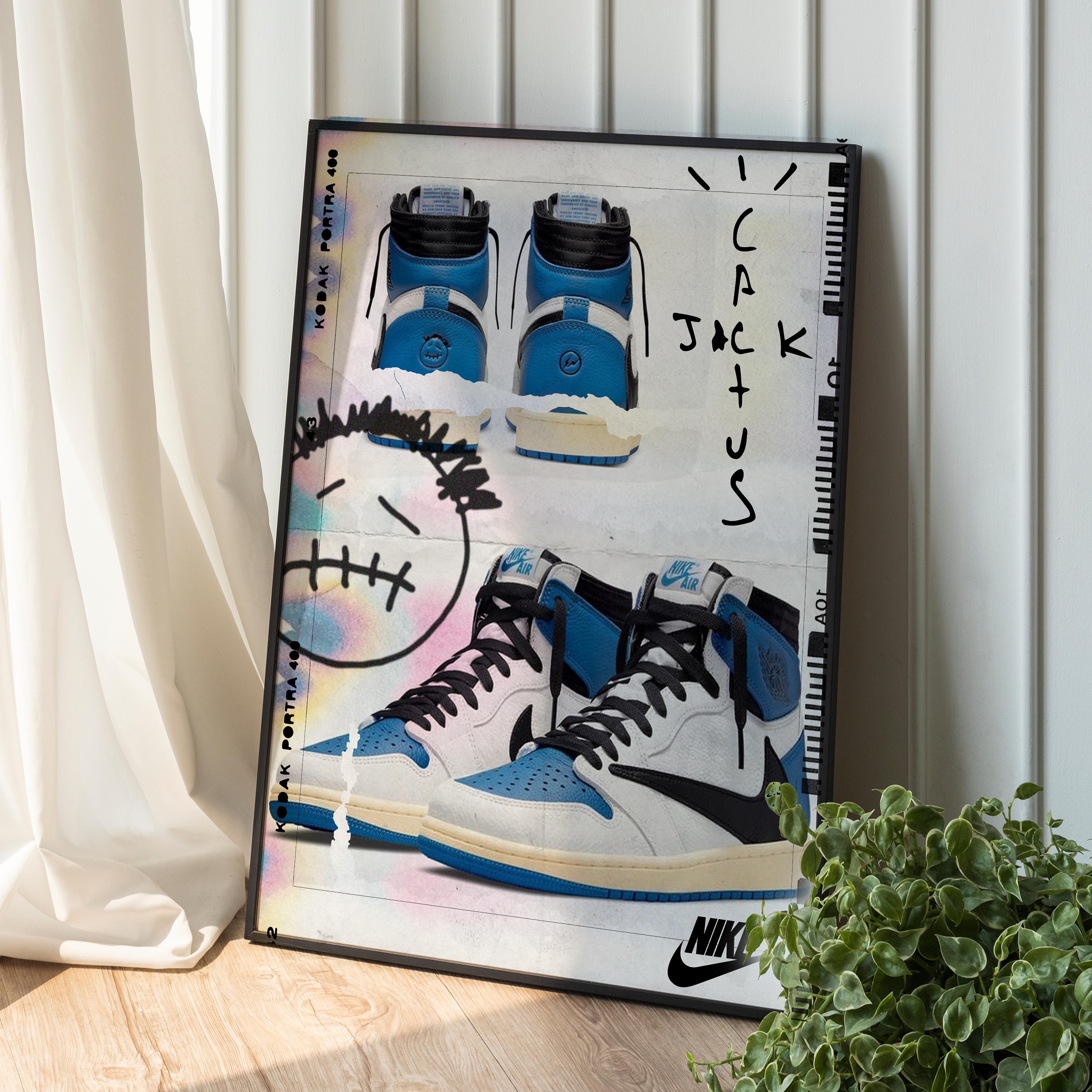 1 OF 1 Limited Travis Scott Sneaker Poster Hypebeast Sneaker Poster Set ...