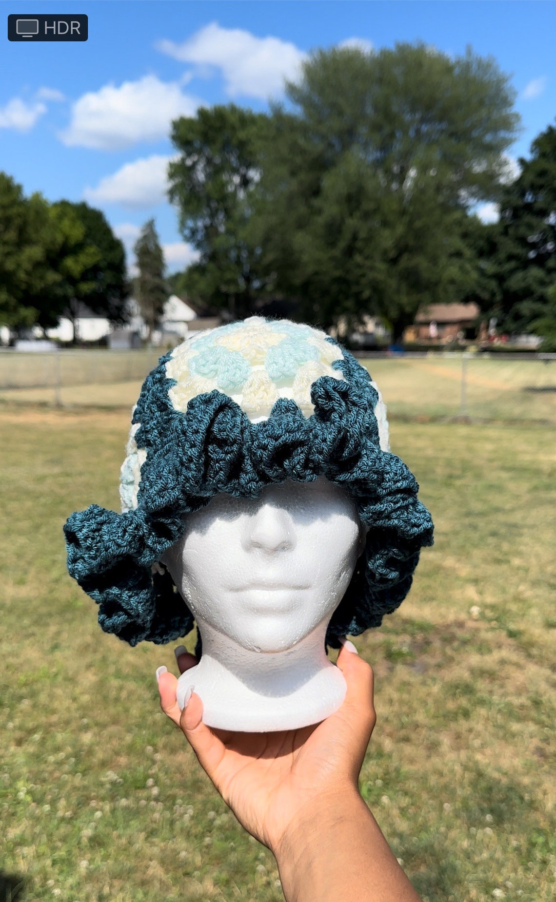 Crochet Ruffled Bucket Hat - Etsy