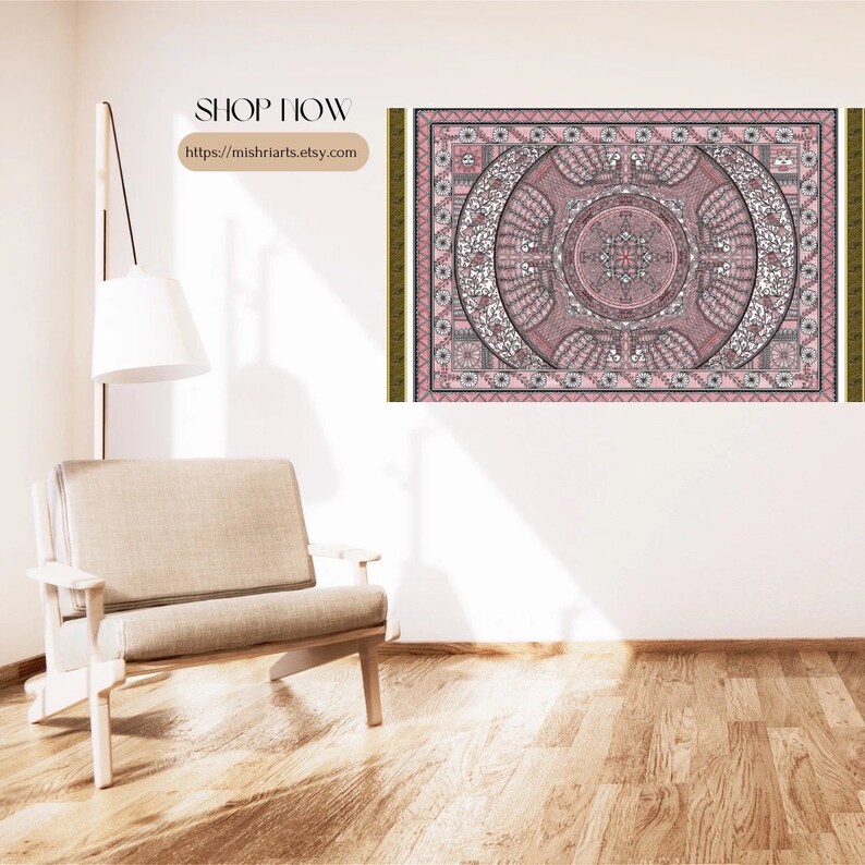 Rings of Life, Madhubani Painting, Mithila Art, Kachni, Fish, Peacock ...