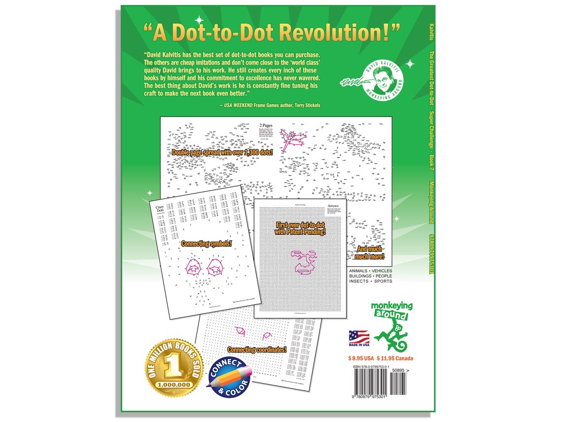 Greatest Dot-to-dot SUPER CHALLENGE - Book 7 . . . . . . 48 Pages for 9 ...