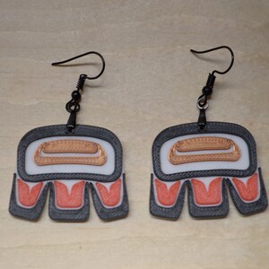 Tail Feather Earrings, Alaska Native Earrings, Indigenous Earrings ...