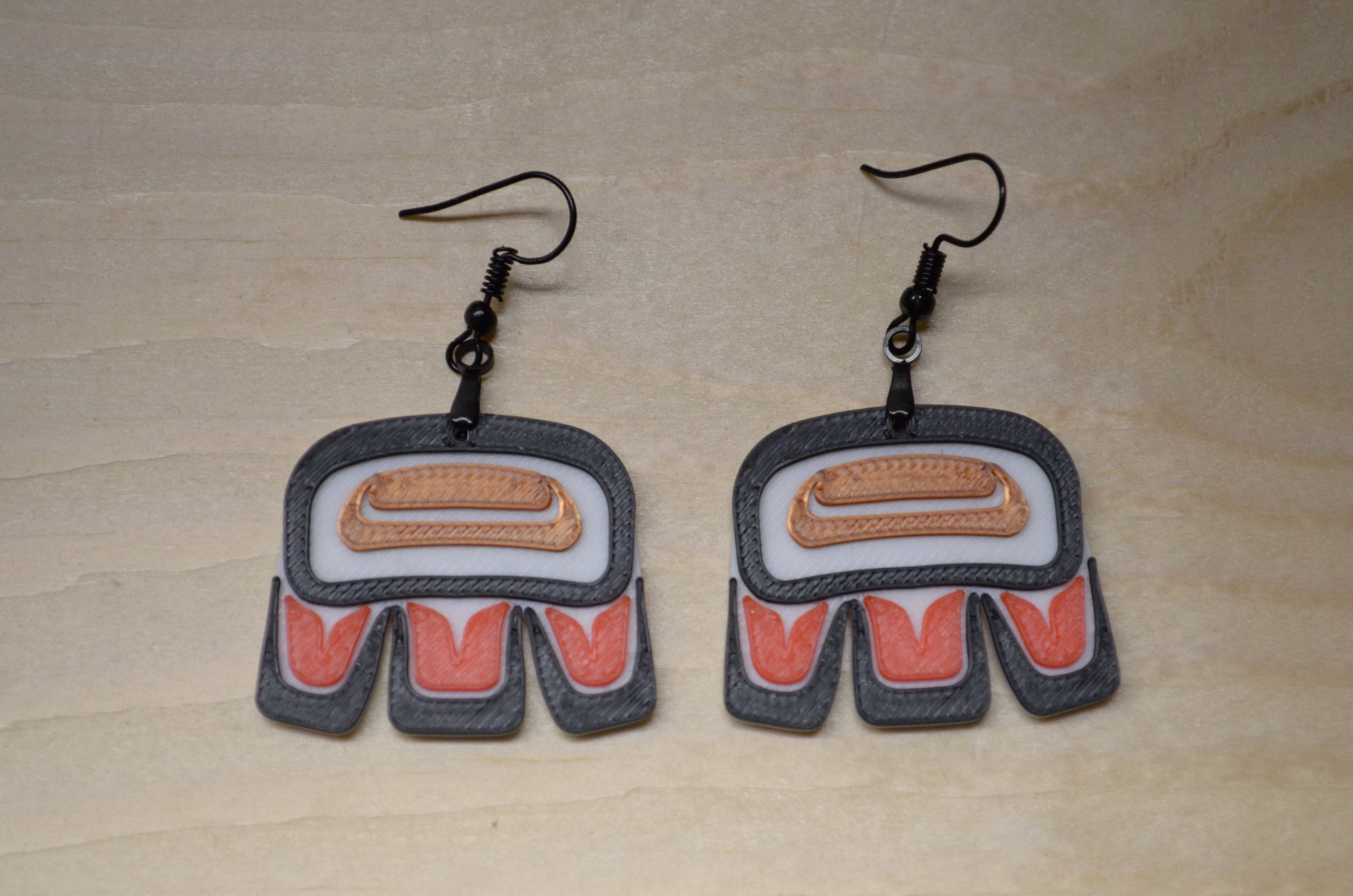 Tail Feather Earrings, Alaska Native Earrings, Indigenous Earrings ...