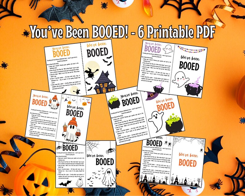 You've Been Boo'd Printable Bundle Halloween Boo Sign Pack of 6 PDF ...