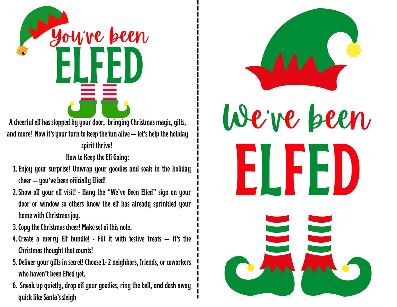 Funny You've Been Elfed Game Printable – Digital Download for Christmas ...