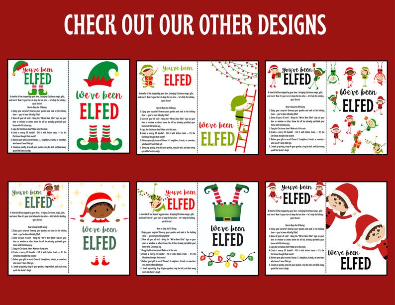 Funny You've Been Elfed Game Printable – Digital Download for Christmas ...