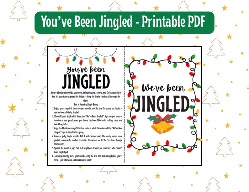 Editable You've Been Jingled Template With Printable Sign and ...