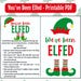 Funny You've Been Elfed Game Printable – Digital Download for Christmas ...