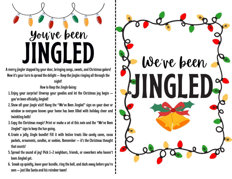 Editable You've Been Jingled Template With Printable Sign and ...