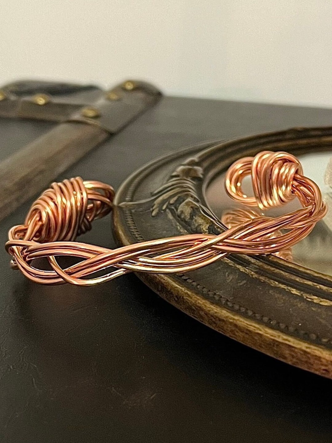 Bangle 100% Copper Simply Elegant Braided Design With Five Pieces of 16 ...