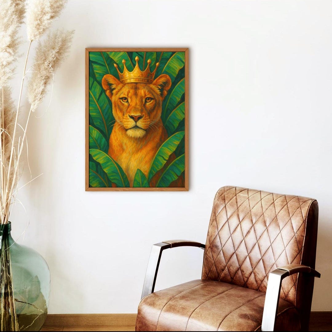 Real Lioness Majesty – A4, A3, A2 Printable Art - Etsy