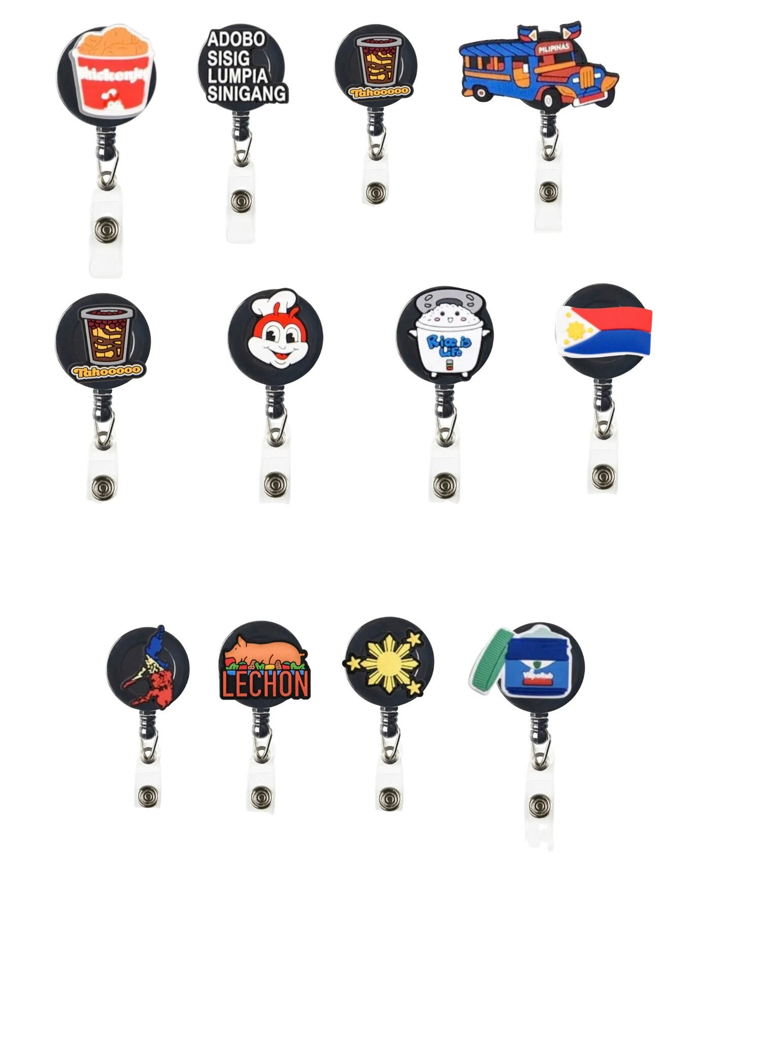 Filipino Theme Badge Reels, Filipino Culture, Filipino Badge Reels - Etsy