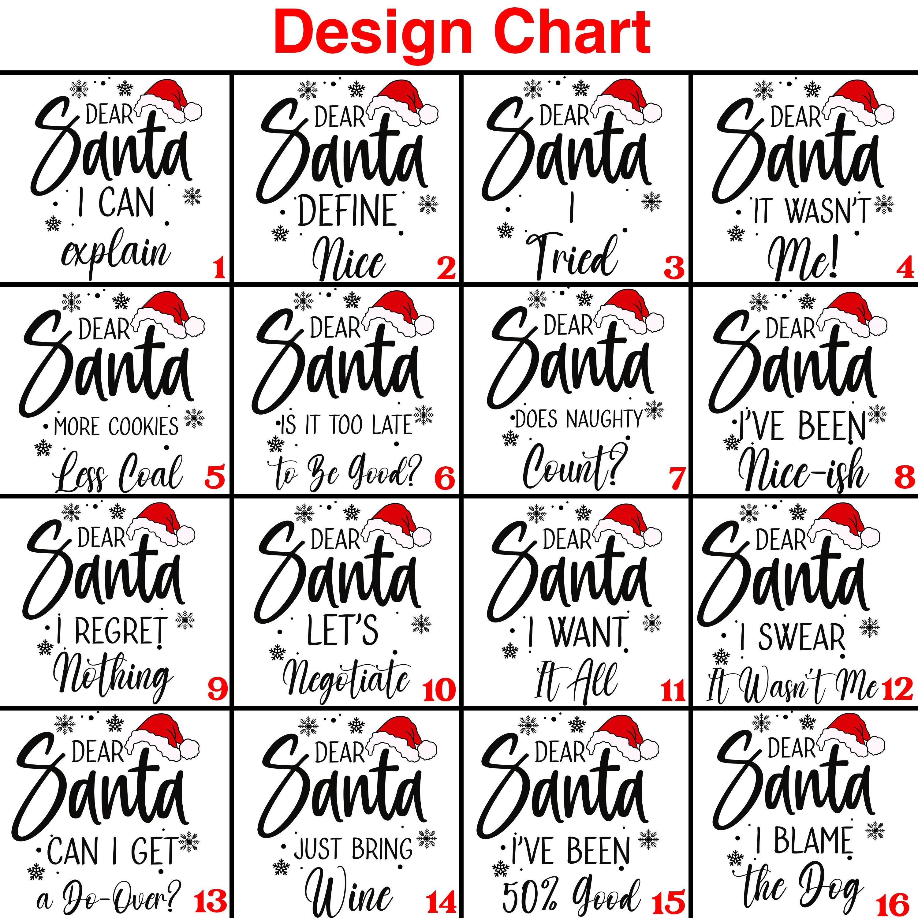 Personalized Christmas Dear Santa Tank Top, Custom Santa Christmas ...