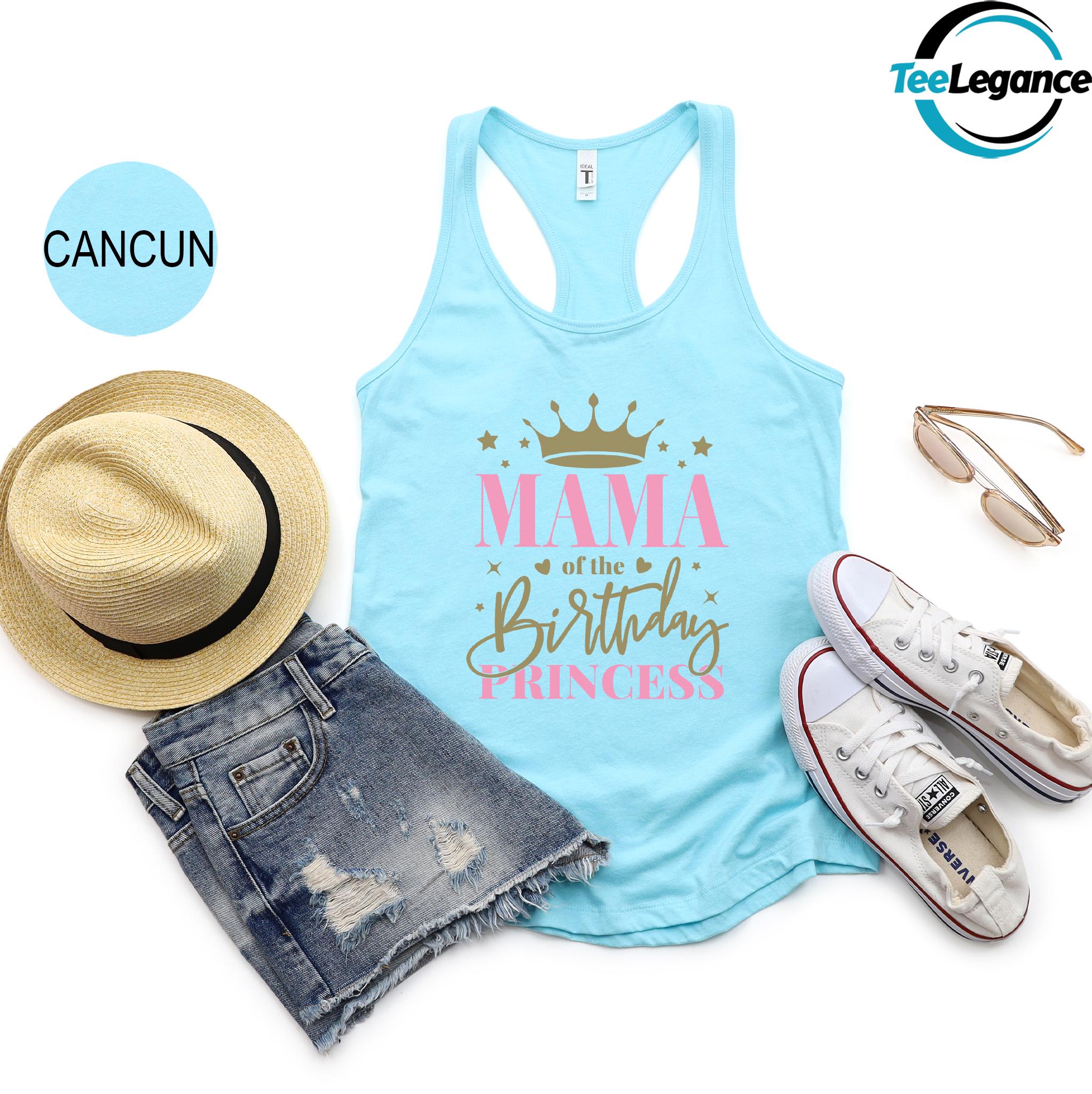 Custom Princess Birthday Tank Tops, Customized Birthday Family Tank Top ...