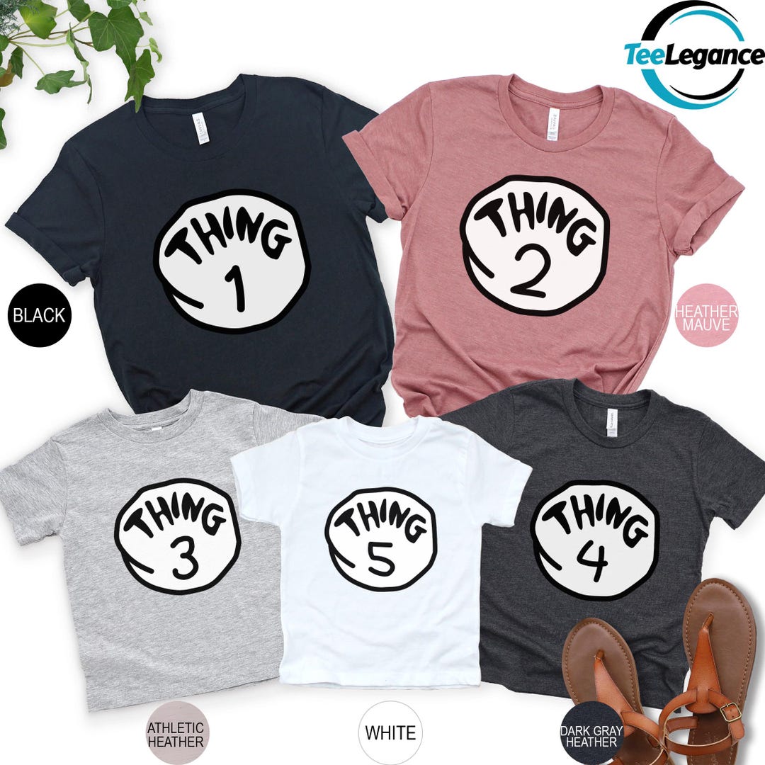 Personalized Thing 1 Thing 2 T-shirt, Custom Thing Shirts, Custom ...