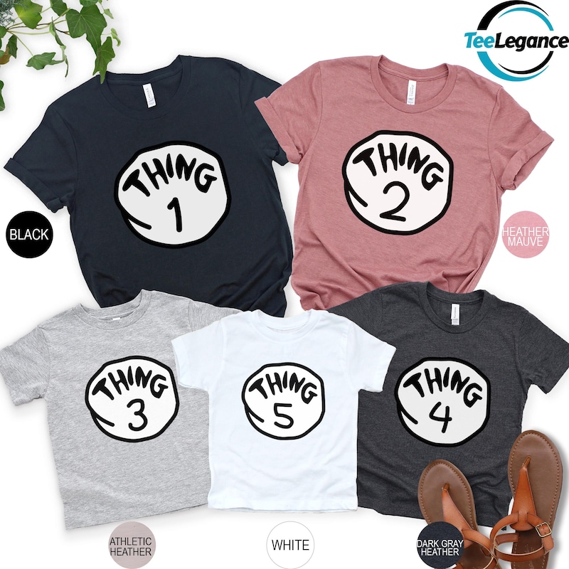Thing 1 and Thing 2 T Shirts - Etsy