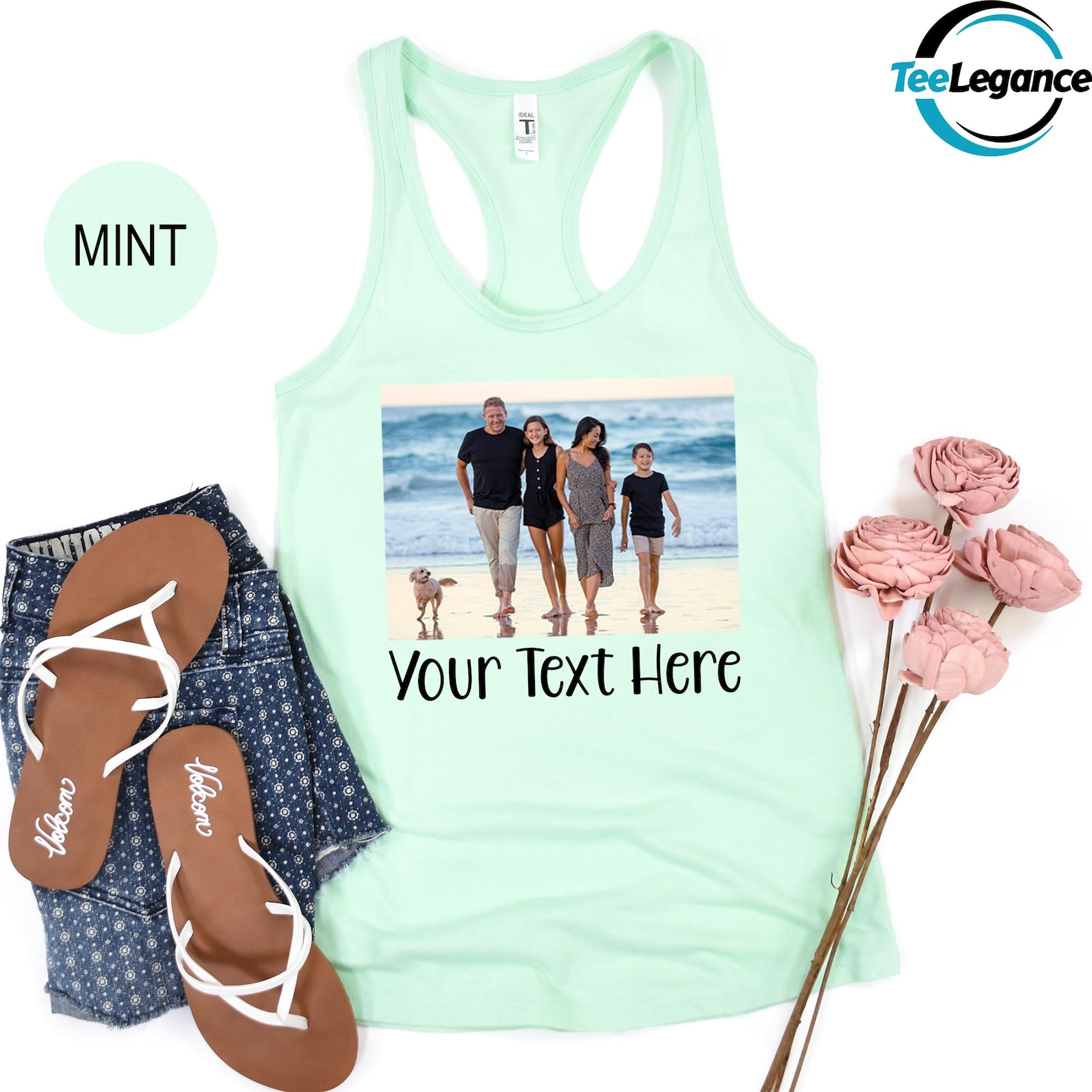 Customized Photo Women Tank Top, Graduation Photo Tank Top ...