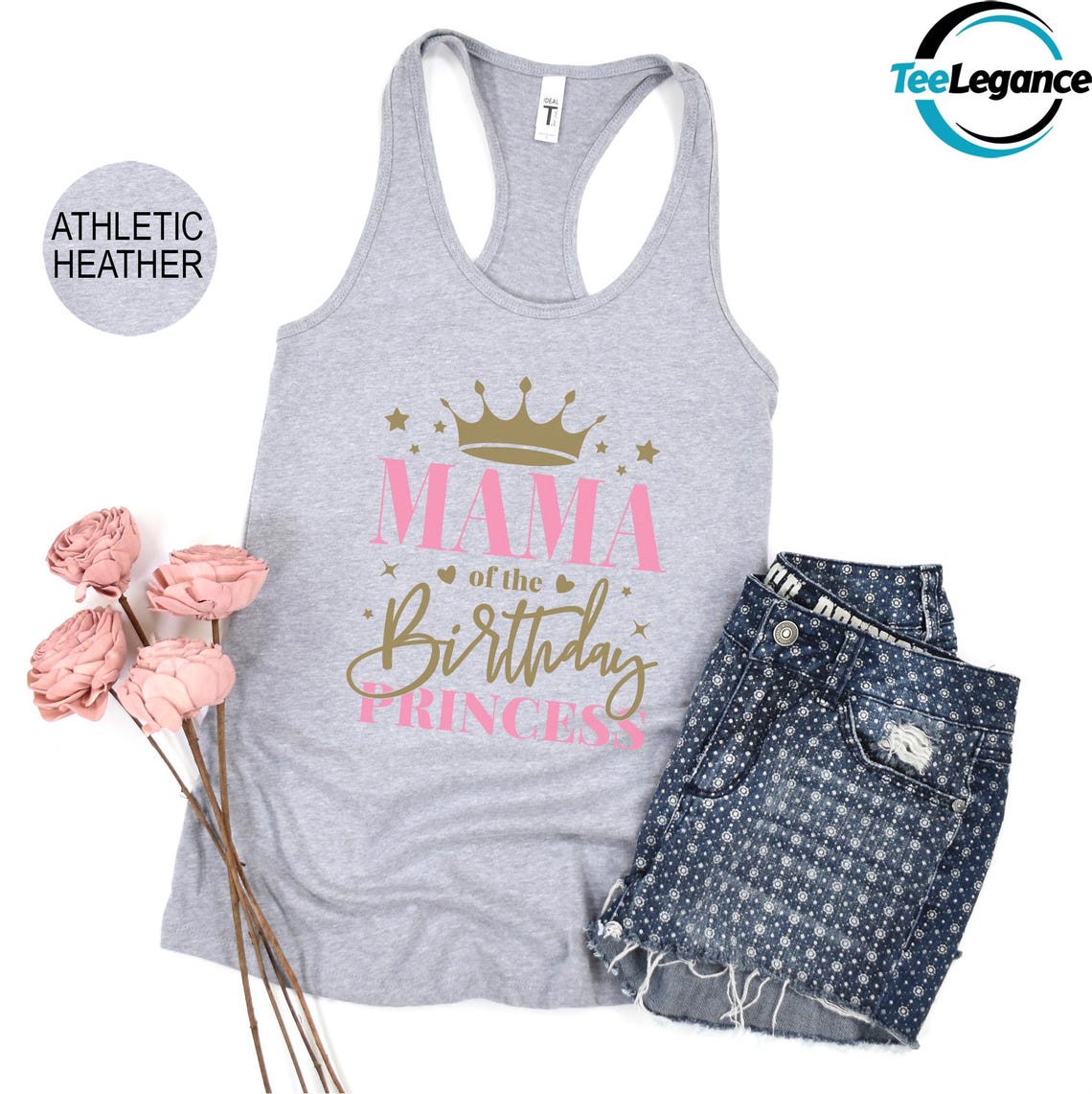 Custom Princess Birthday Tank Tops, Customized Birthday Family Tank Top ...