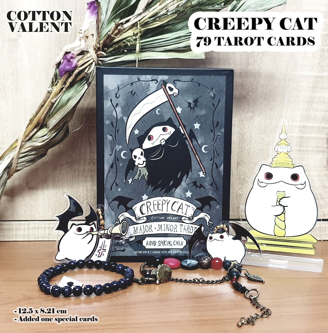 Creepy Cat 79 Tarot Cards - Etsy