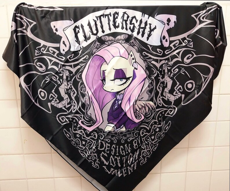 Fluttershy the Goth Shawl - Etsy