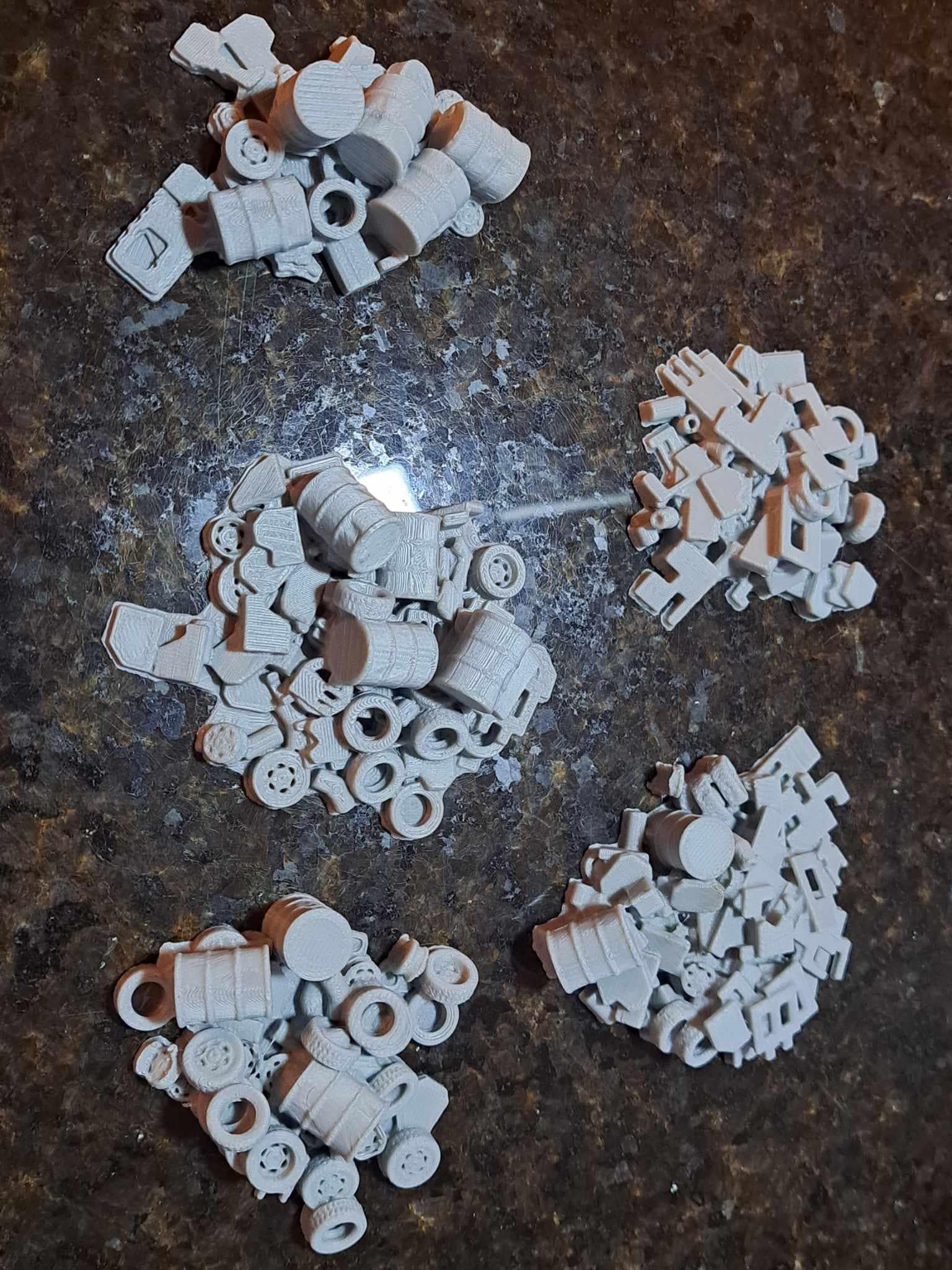 Shanty Junk Piles - Scatter Terrain - Post Apocalyptic Terrain by Terrain4print 28mm Scrap ...