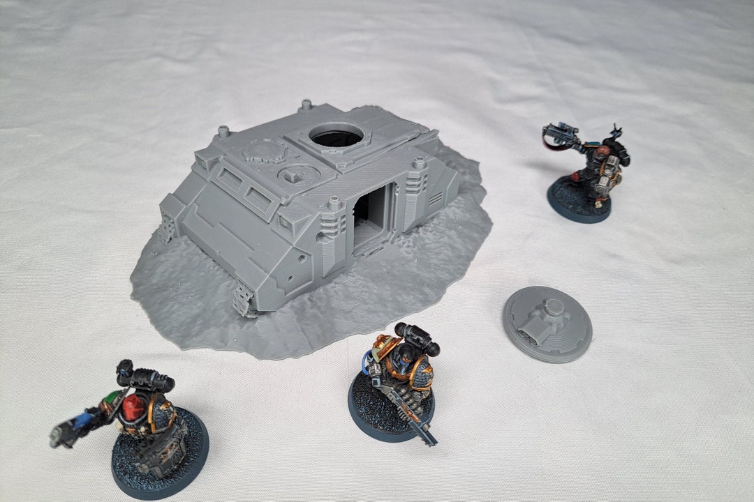 Destroyed Rhino - 40k Scatter Terrain - Warhammer Wrecked Vehicle ...