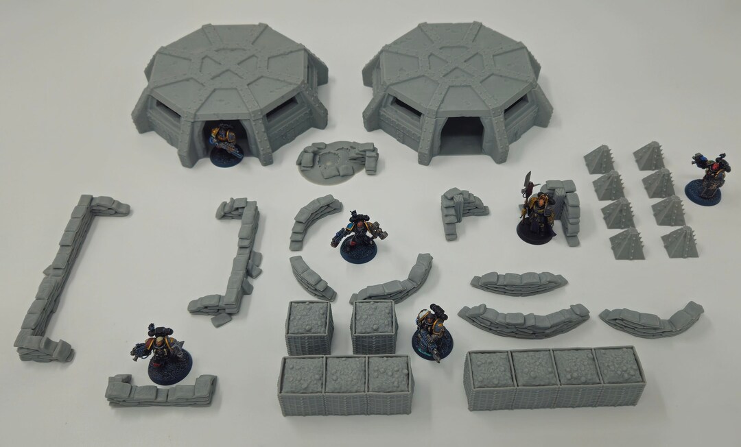 Tabletop Wargame Military Bunker Outpost Defense Kit Militarum Krieg ...