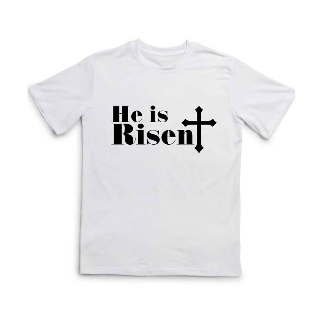 Heat Transfer Vinyl Decal: He is Risen - Etsy