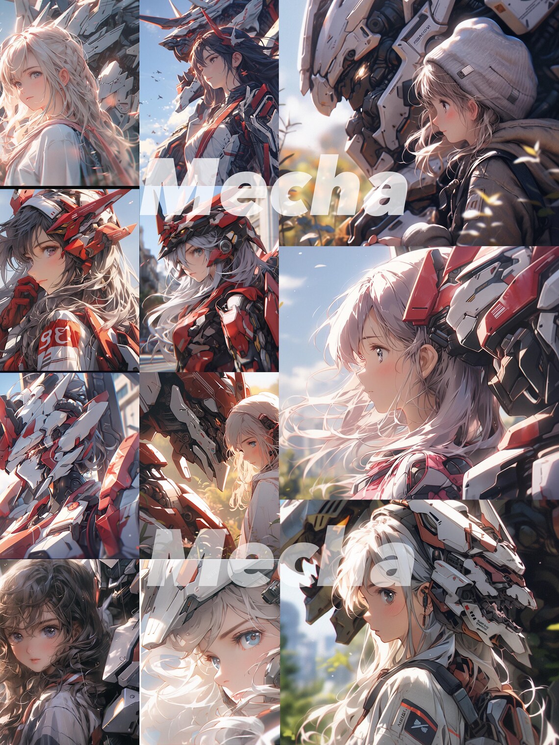 Custom Mecha Anime Portrait, AI Artwork, Poster, Wall Art, IP Image ...