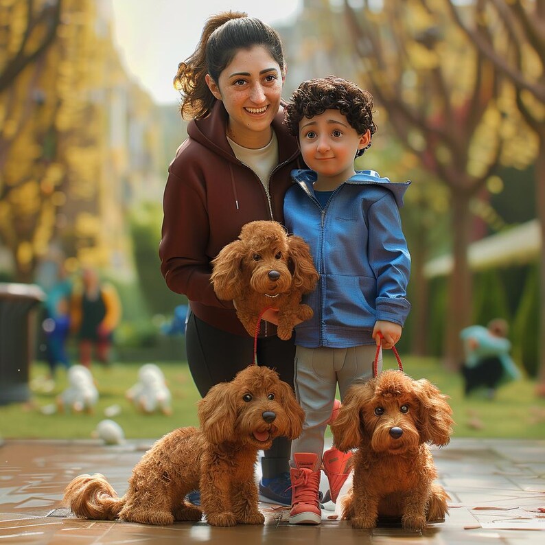 Custom Pixar Pet Poster, Pixar Style Portrait From Photo, Personalized ...