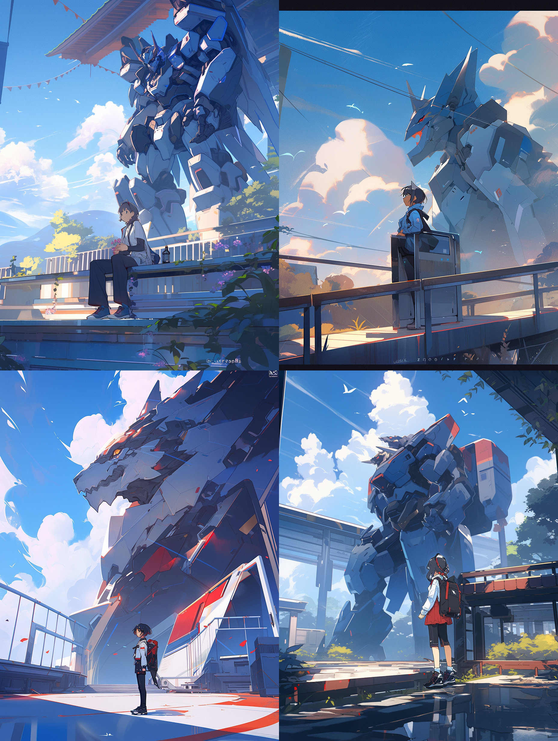 Custom Mecha Anime Portrait, AI Artwork, Poster, Wall Art, IP Image ...