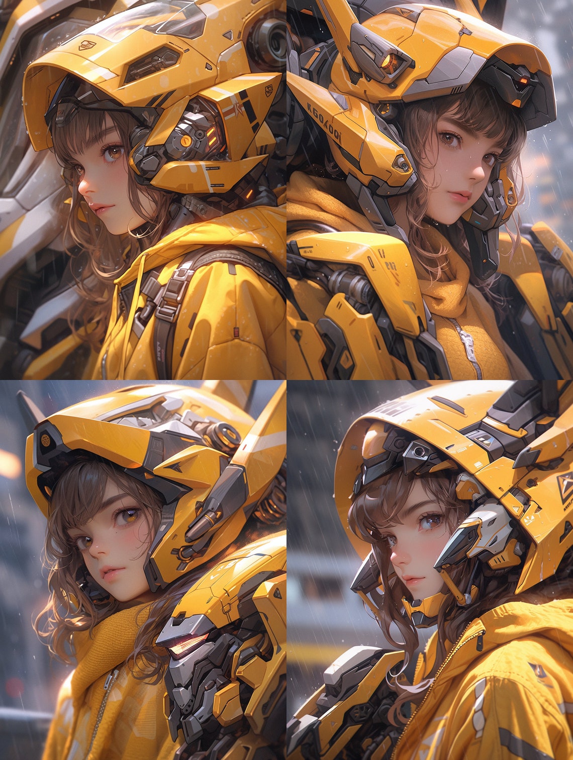 Custom Mecha Anime Portrait, AI Artwork, Poster, Wall Art, IP Image ...