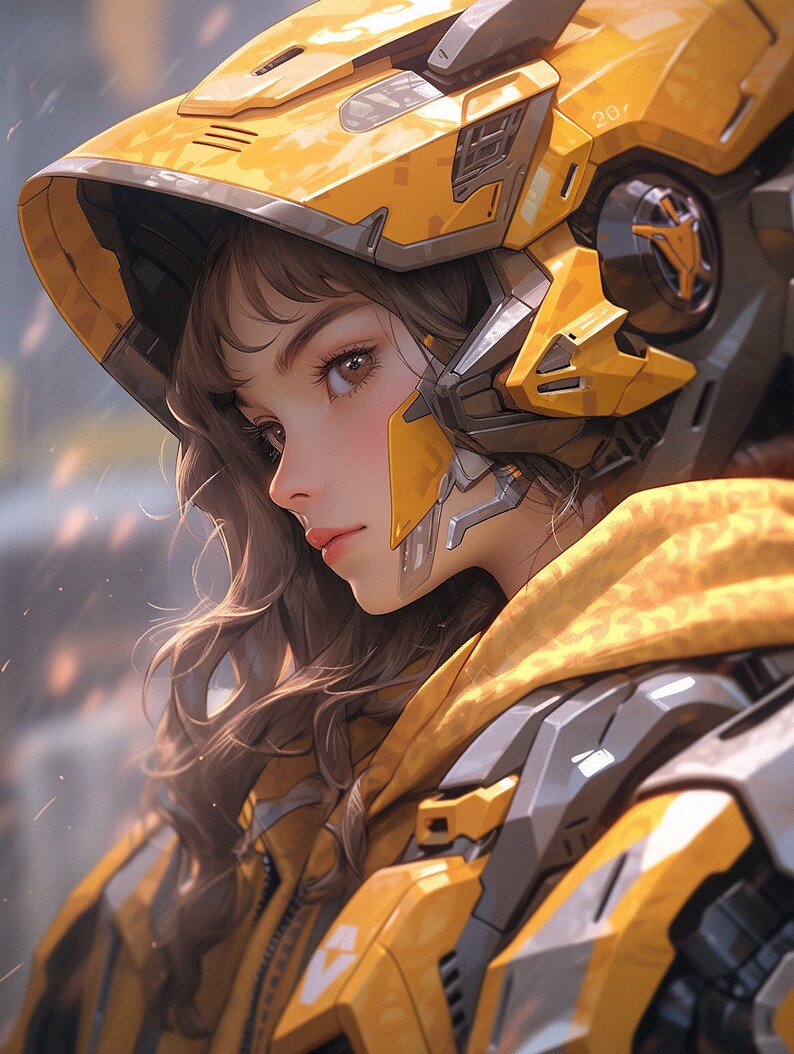 Custom Mecha Anime Portrait, AI Artwork, Poster, Wall Art, IP Image ...