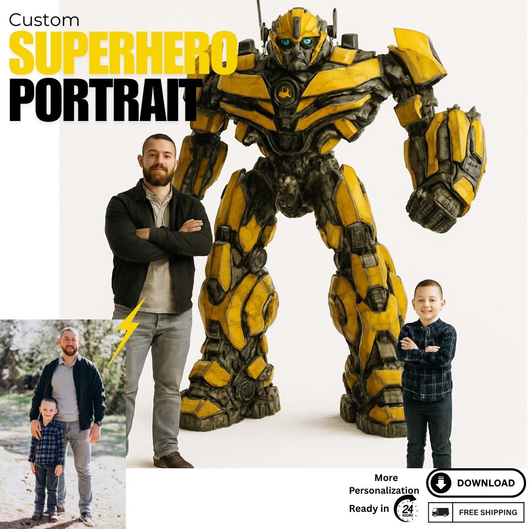 Custom Transformer Portrait Optimus Prime Birthday Gift for Boys ...