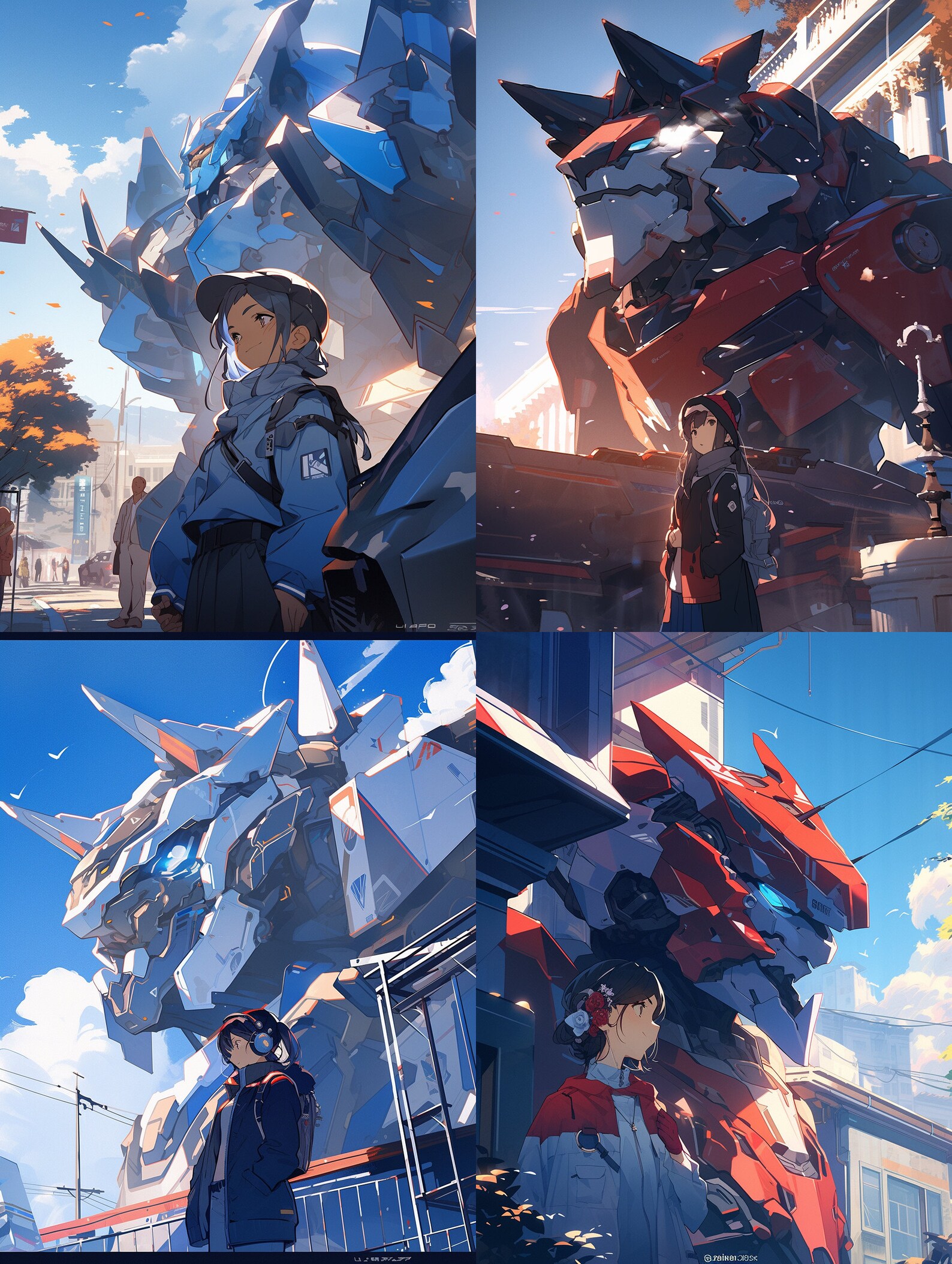 Custom Mecha Anime Portrait, AI Artwork, Poster, Wall Art, IP Image ...