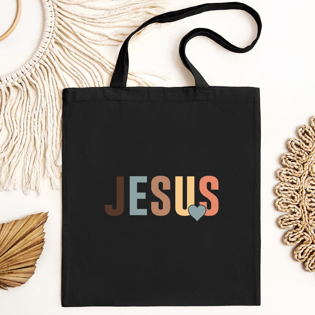 Jesus Tote Bag, Christian Gift Shoulder Bags, Jesus Faith Totes, Jesus ...