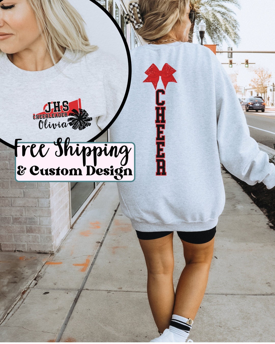 Personalized Cheer Team Sweatshirt Cheer Team Matching - Etsy