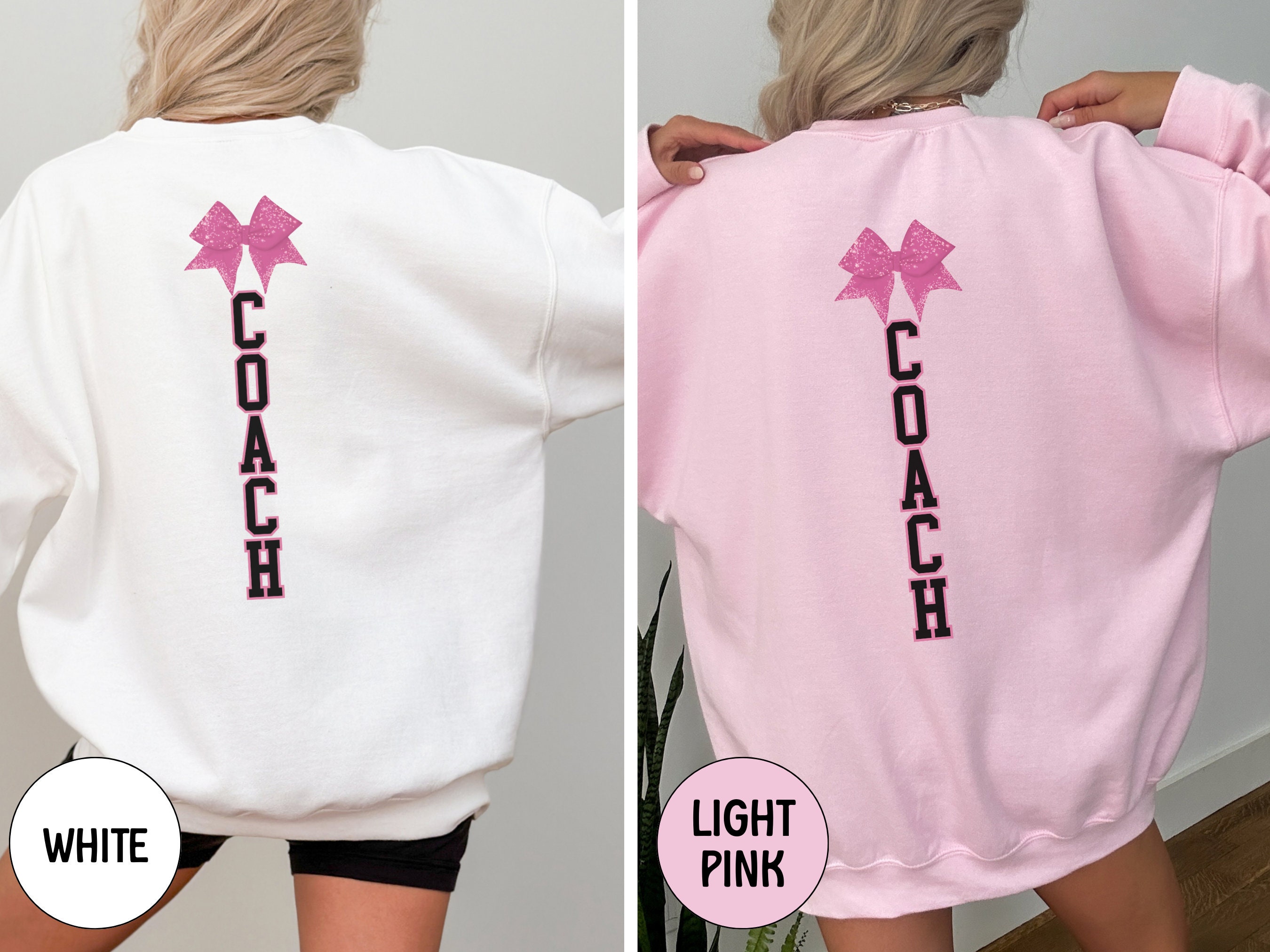 Custom Cheer Coach Sweatshirt, Personalized Cheerleading Coach Shirt ...