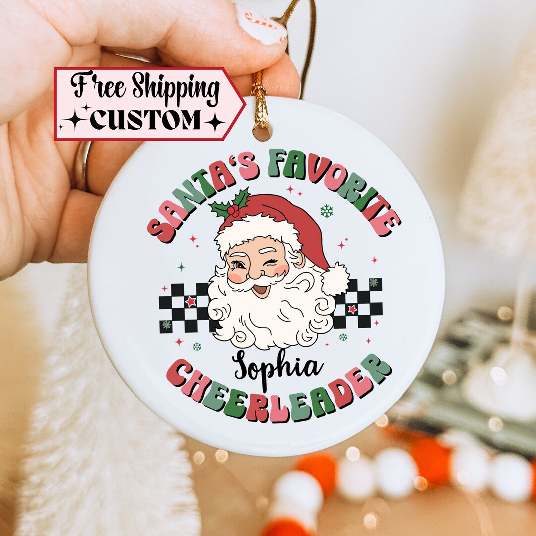 Custom Gift Idea Cheerleading, Personalized Cheer Ornament, Gift for ...