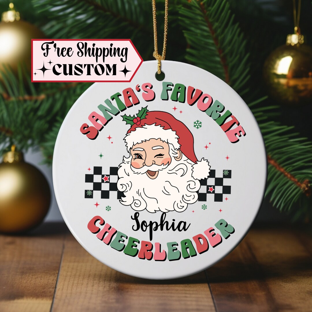 Custom Gift Idea Cheerleading, Personalized Cheer Ornament, Gift for ...