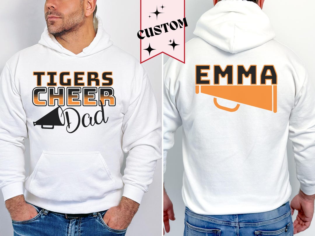 Cheer Dad Sweatshirt, Dad Cheerleading Shirt, Dad Hoodie, Custom Dad ...