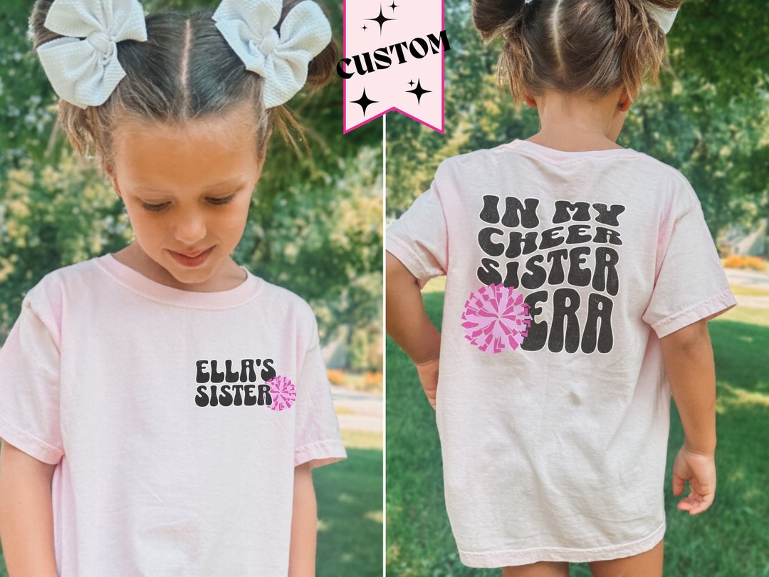 Cheer Sister Shirt, T-shirt for Cheerleader Sister With Name, in My ...