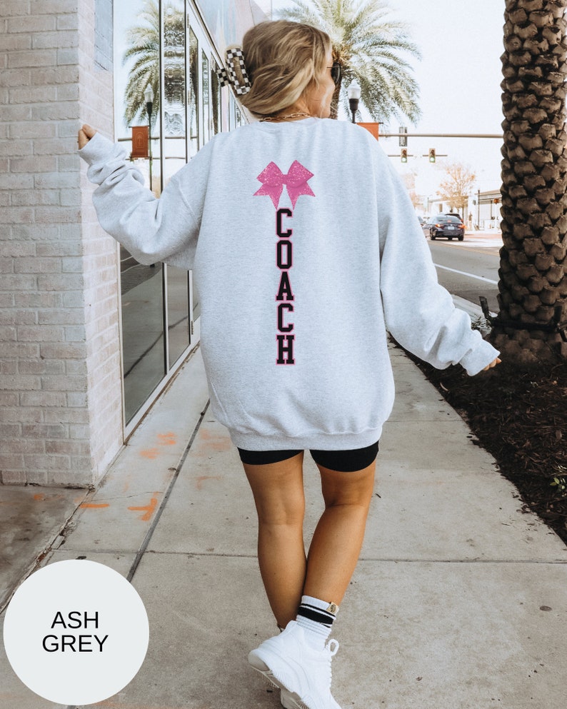 Custom Cheer Coach Sweatshirt, Personalized Cheerleading Coach Shirt ...