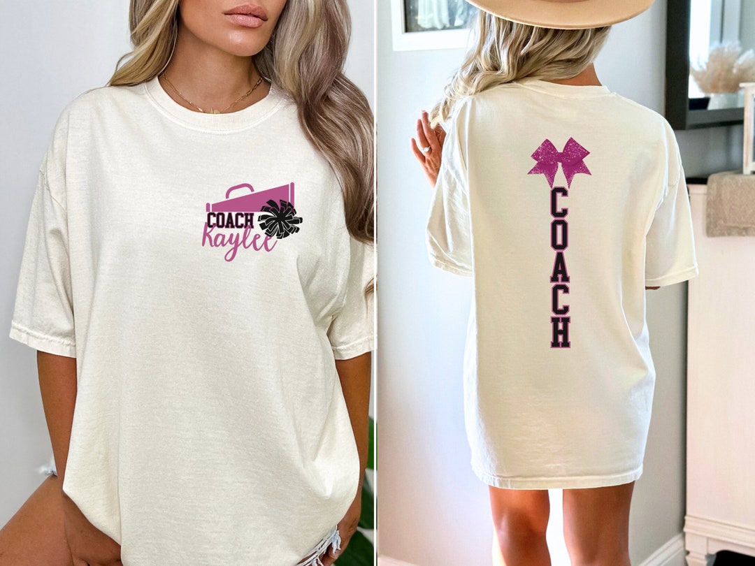 Custom Cheer Coach Shirt, Personalized Cheerleading Coach T-shirt ...